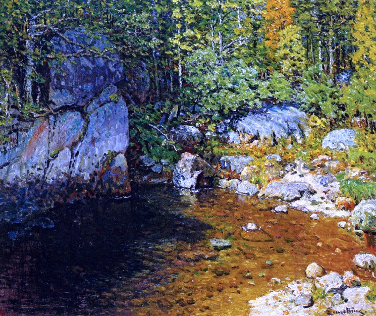 John Joseph Enneking Woodland Pool, Newry, Maine Canvas Art Print ...